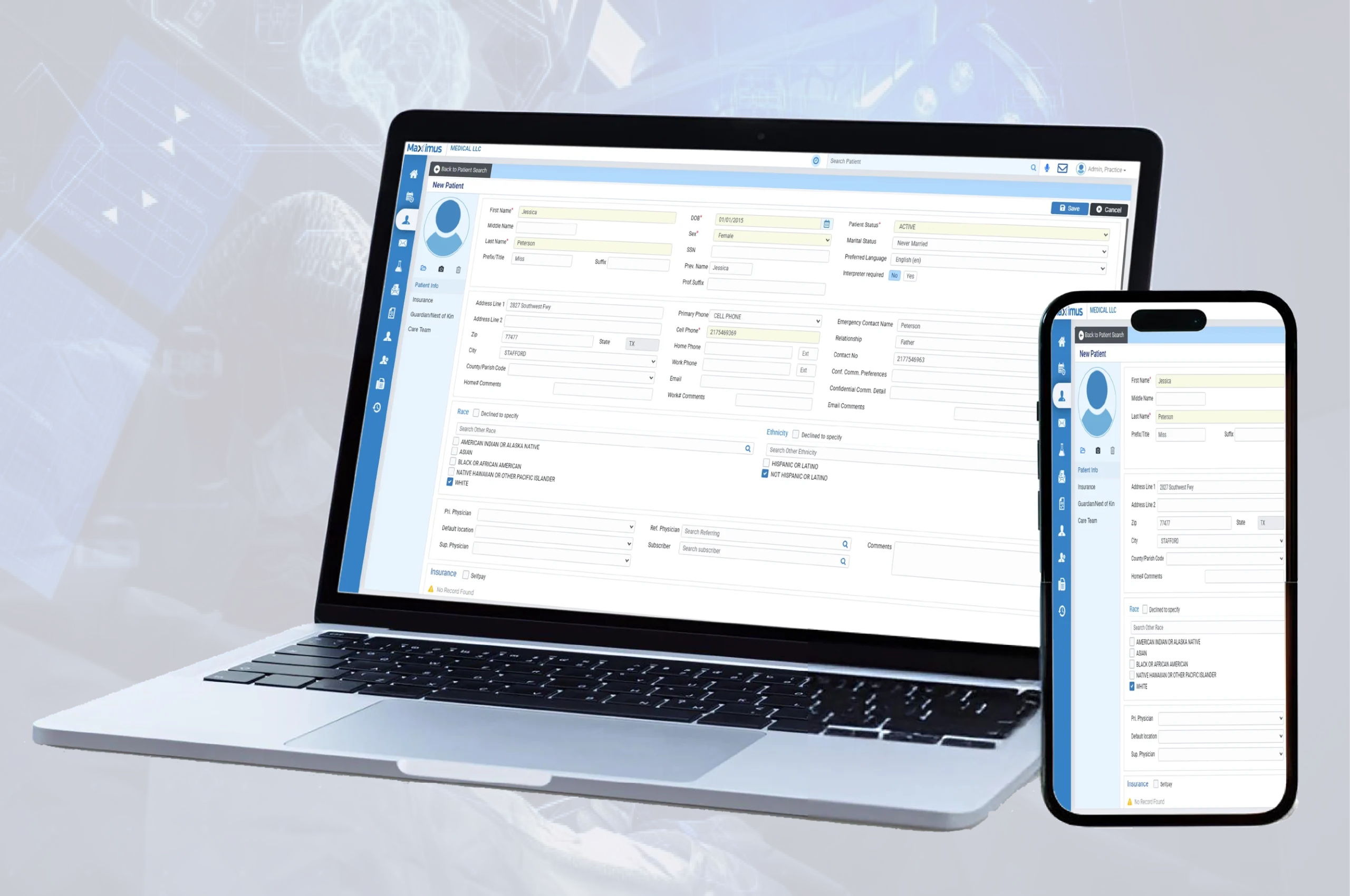 Registration Management - Maximus | Electronic Health Record
